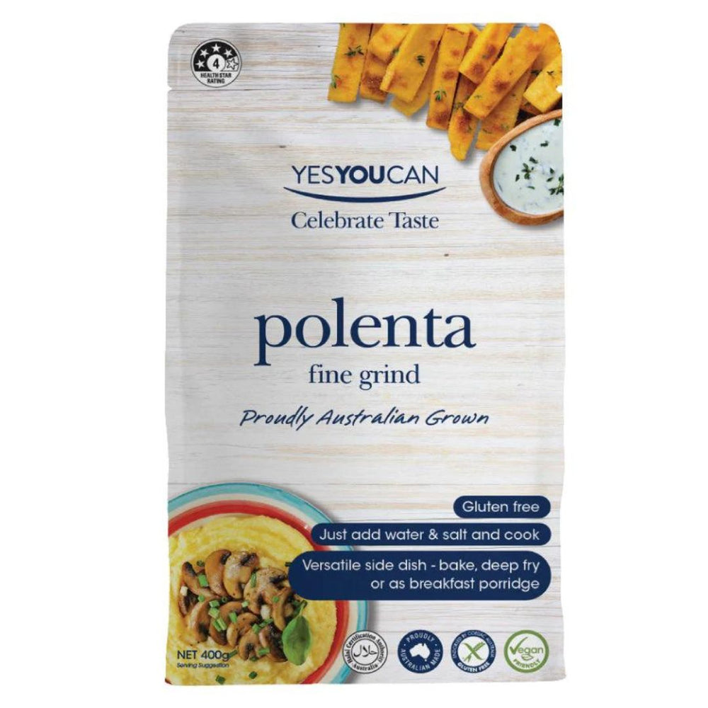 YesYouCan Polenta Fine Grind (400g) Food Online Australia | GF Nation