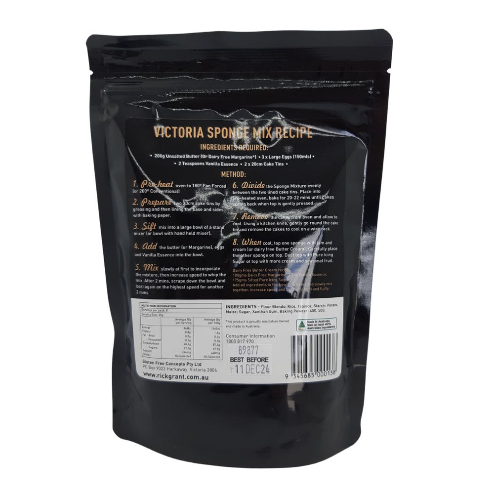 Rick Grant's Victoria Sponge Mix (420g) Food Online Australia | GF Nation